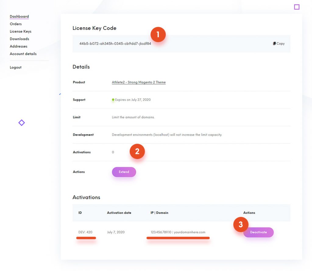 How to Manage Your Envato Product Keys - Olegnax